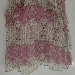 Sundance | Dresses | Sundance Purple Ivory Aline 0 Silk Tiered Ruffle ...